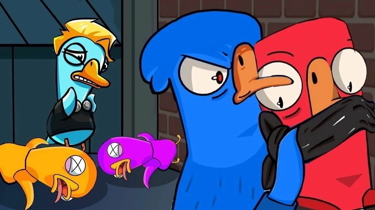 много гусей