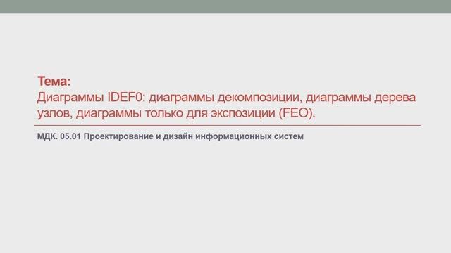 731 гр. 12.01 - Диаграммы IDEF0 диаграммы декомпозиции