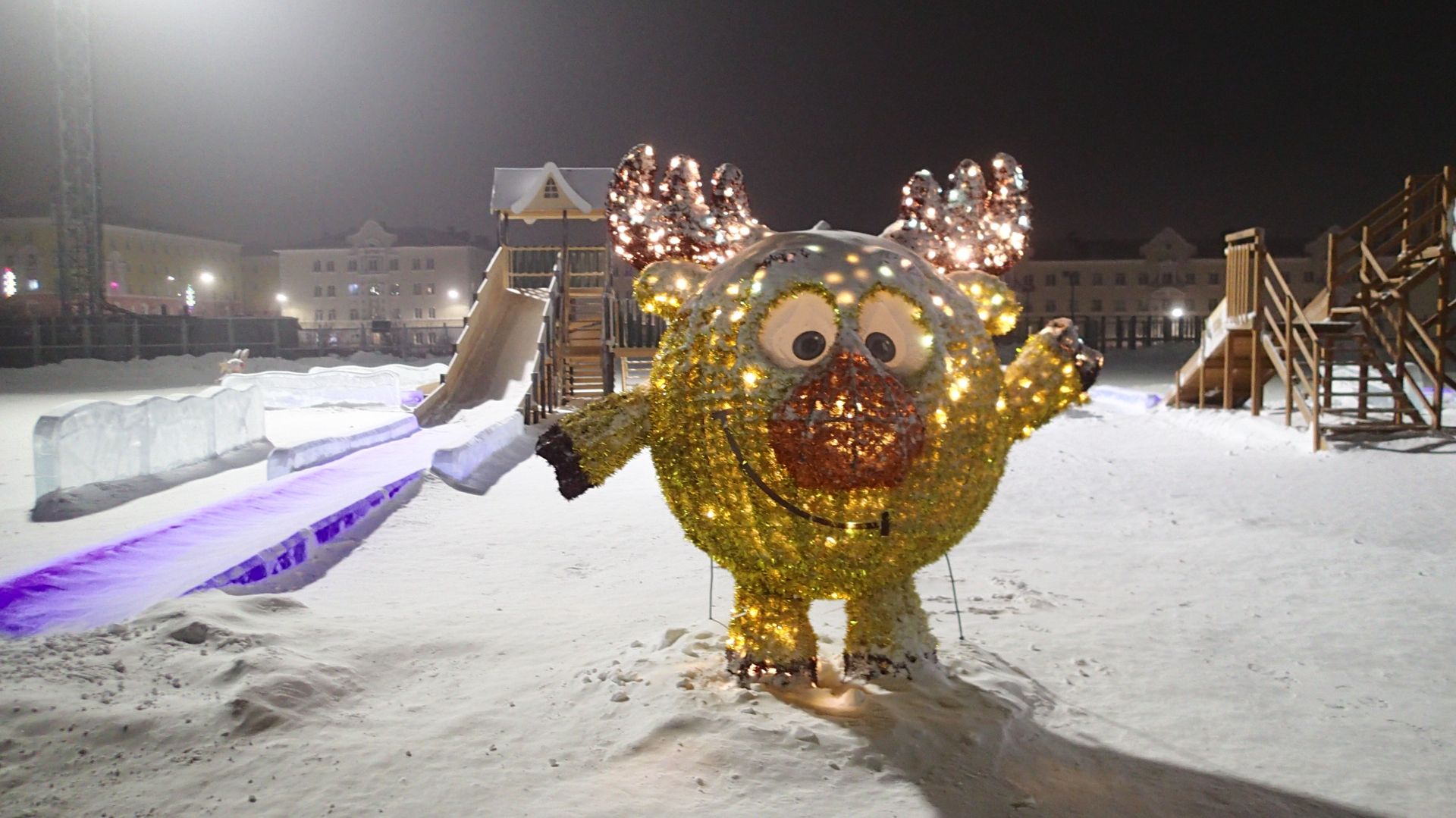 2026.01.08. В Норильске -35. Новогодний город на Заполярнике. О погоде в описании.