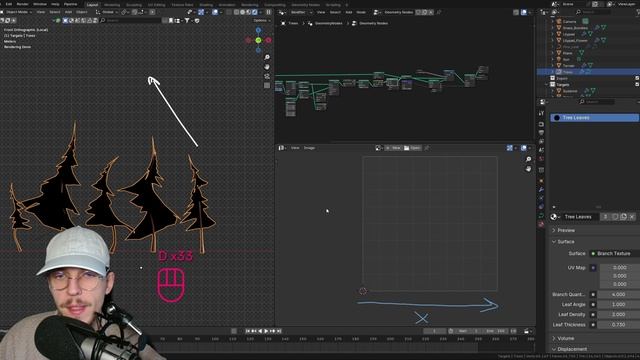 Procedural Stylized Worlds in Blender - Module 3_6_TreeTexturing