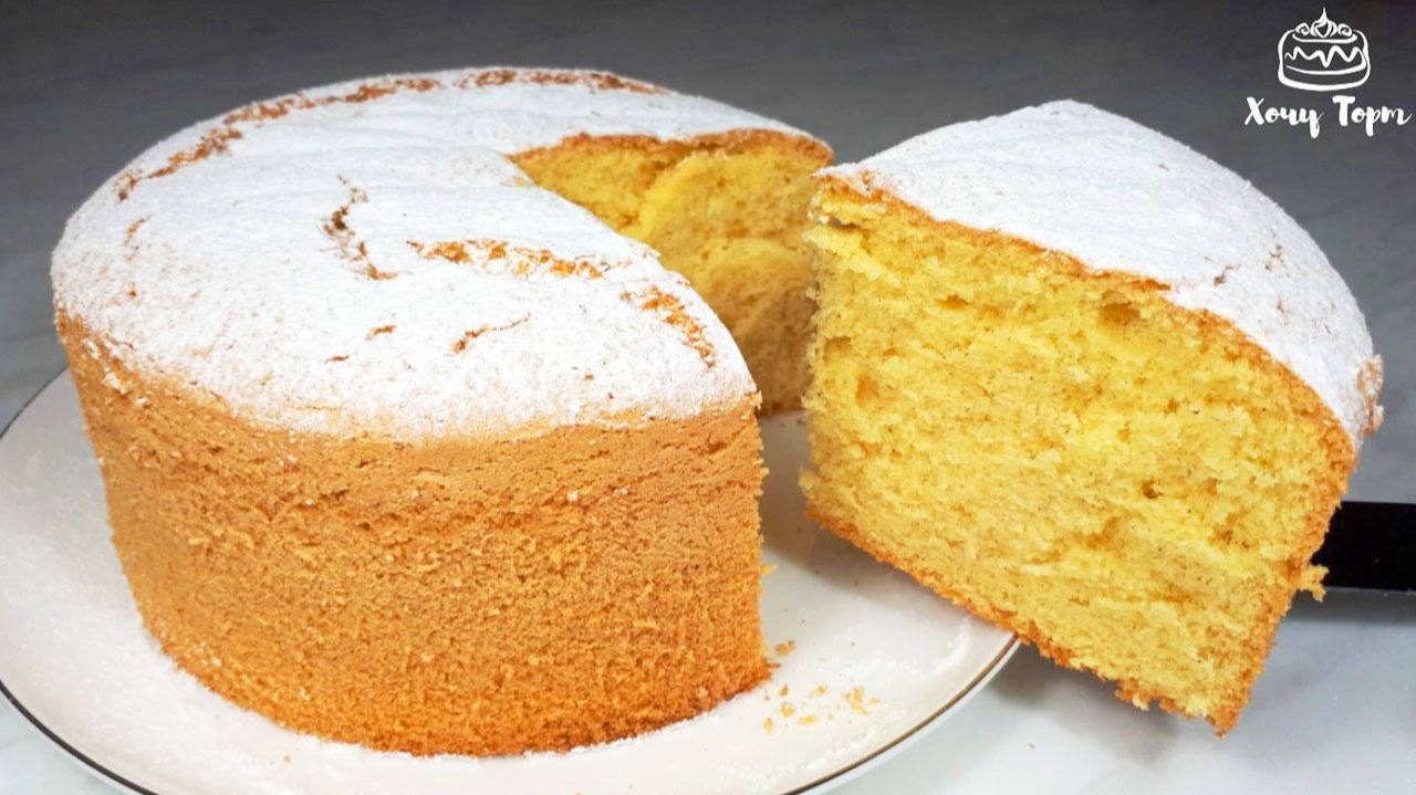 БИСКВИТ НА ЖЕЛТКАХ 💫 ПЫШНЫЙ, ВЛАЖНЫЙ, ОЧЕНЬ ВКУСНЫЙ 😋