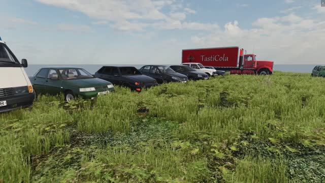 Проверка на прочность отечественного автопрома в BeamNG.drive