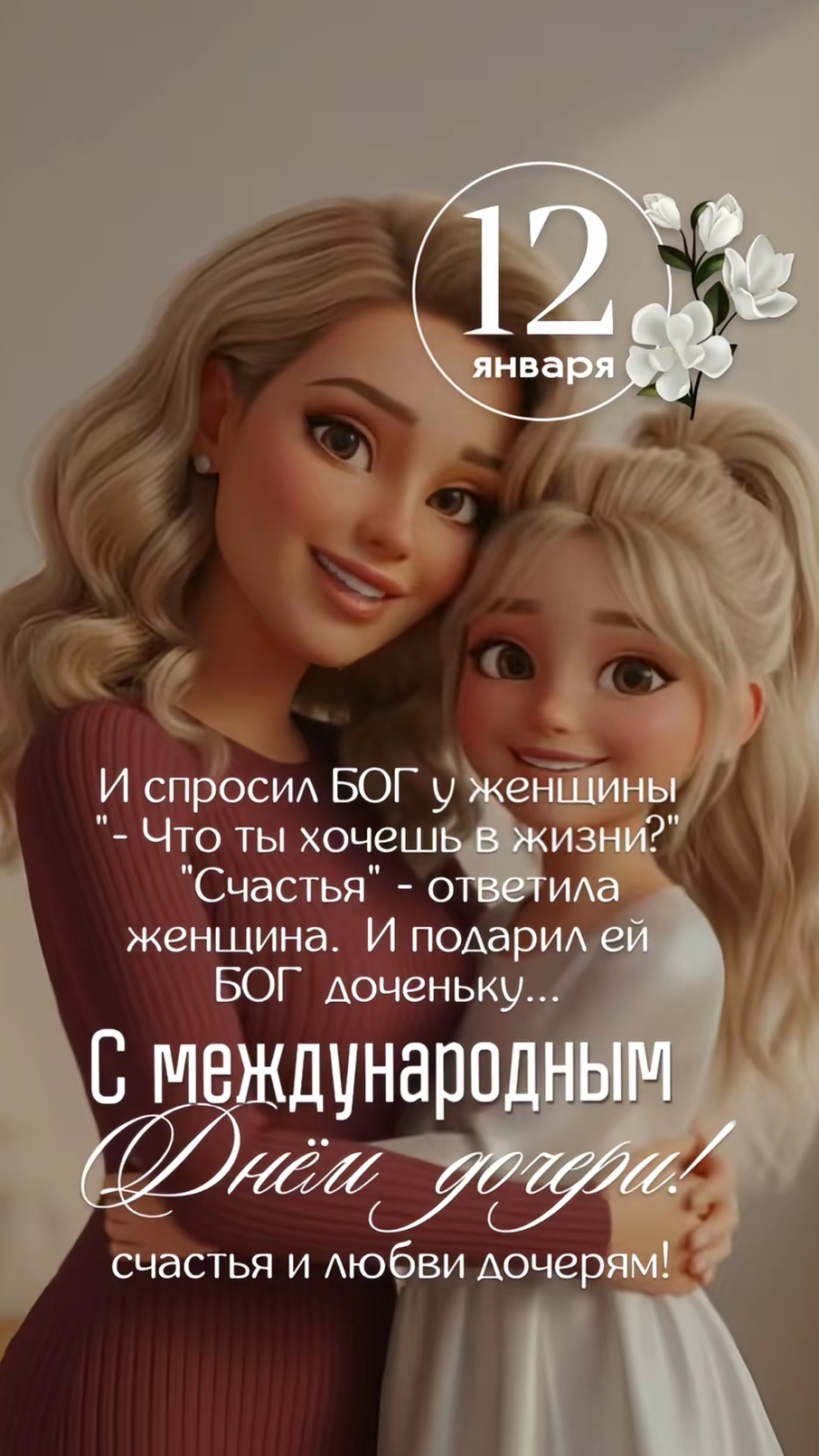12 января День ДОЧЕРИ