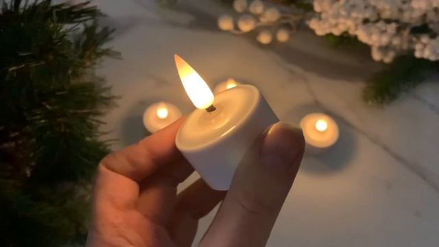 Набор чайных светодиодных свечей РОКАЙО, пластик, мерцающие, 'натуральный фитилёк', 4 см, XX8114160