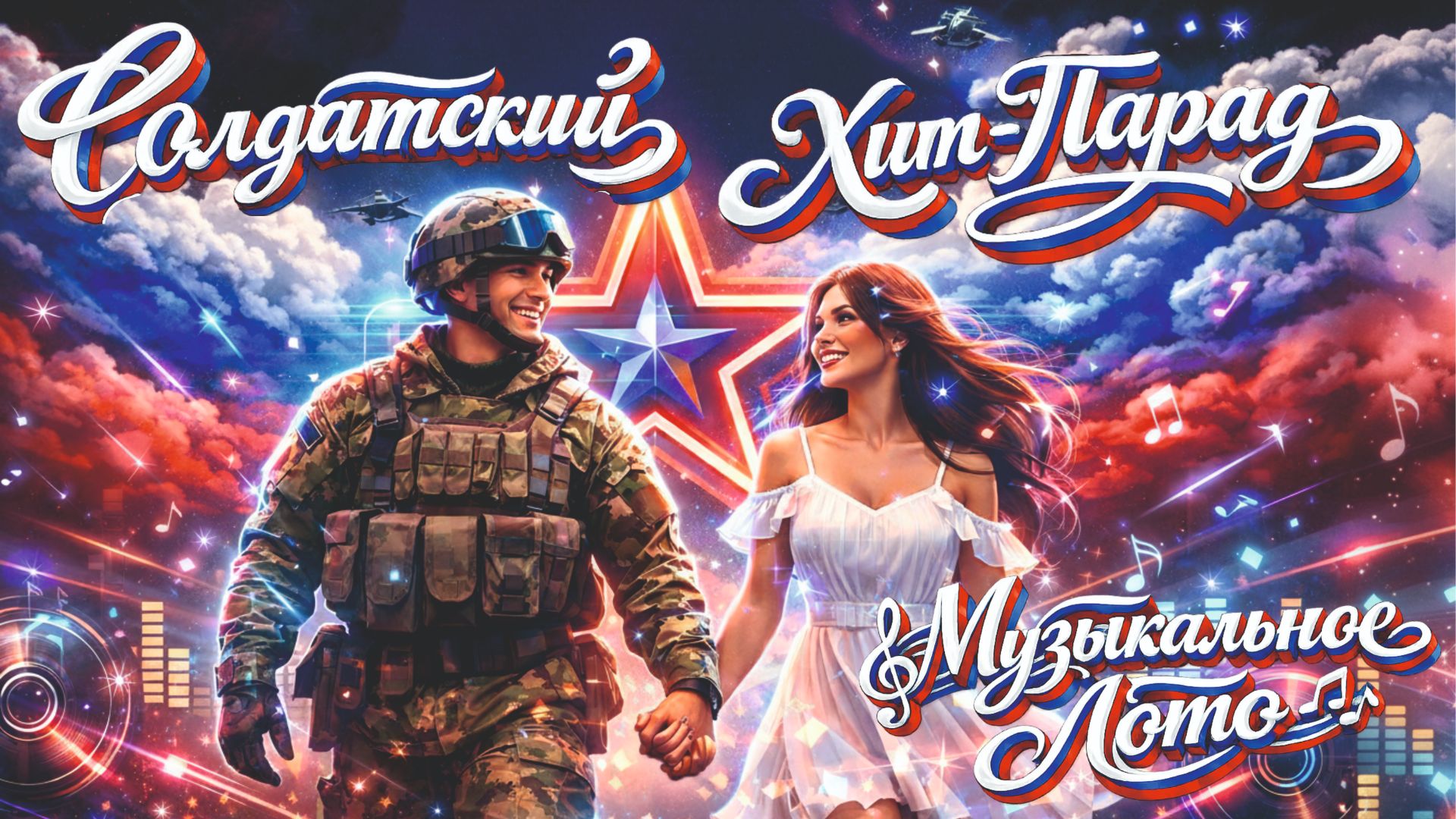 Солдатский хит парад. Музыкальное караоке лото