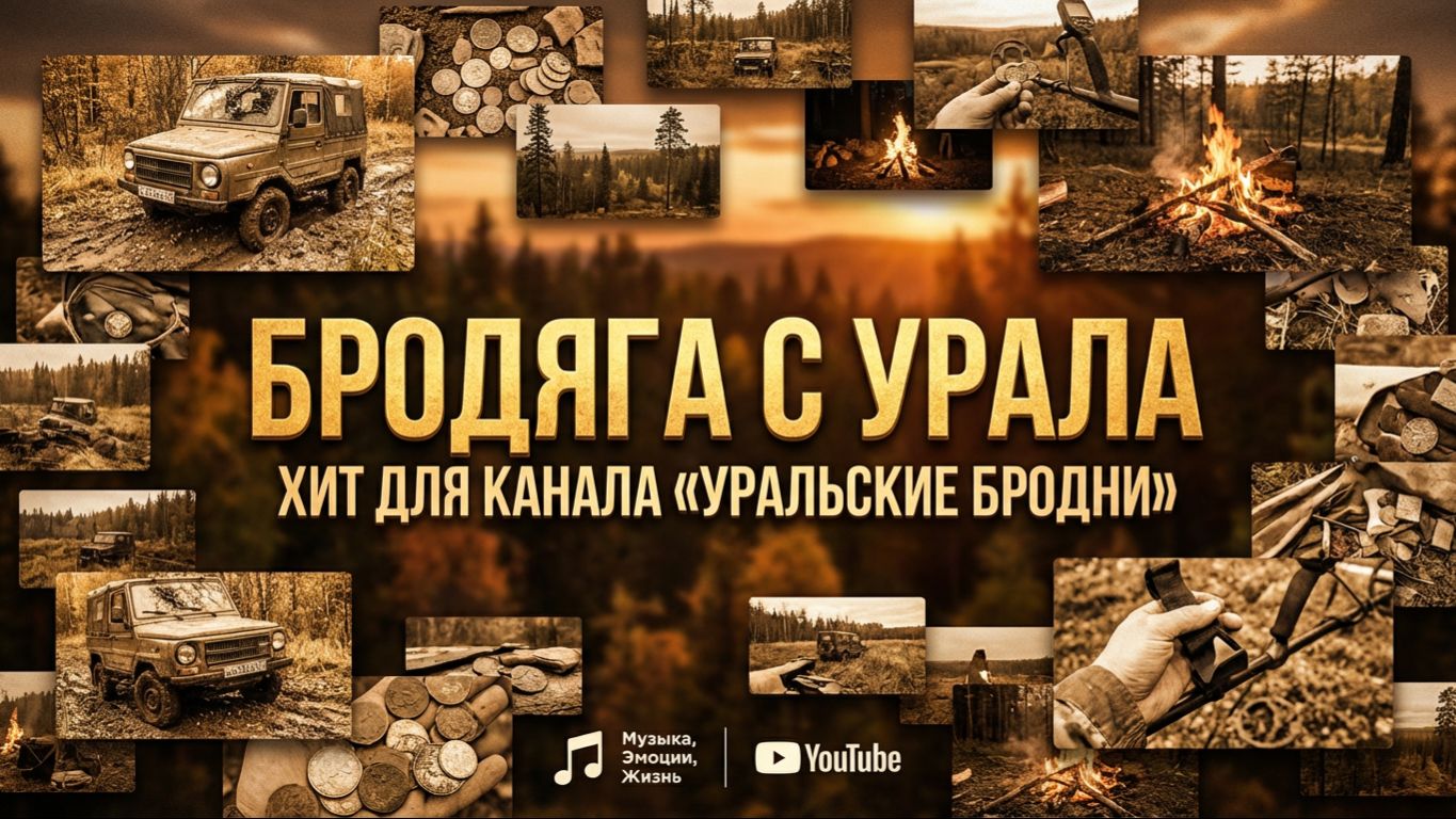 Бродяга с Урала — Песня про коп, тайгу и рыбалку | Для канала @brodni59 | Уральские бродни