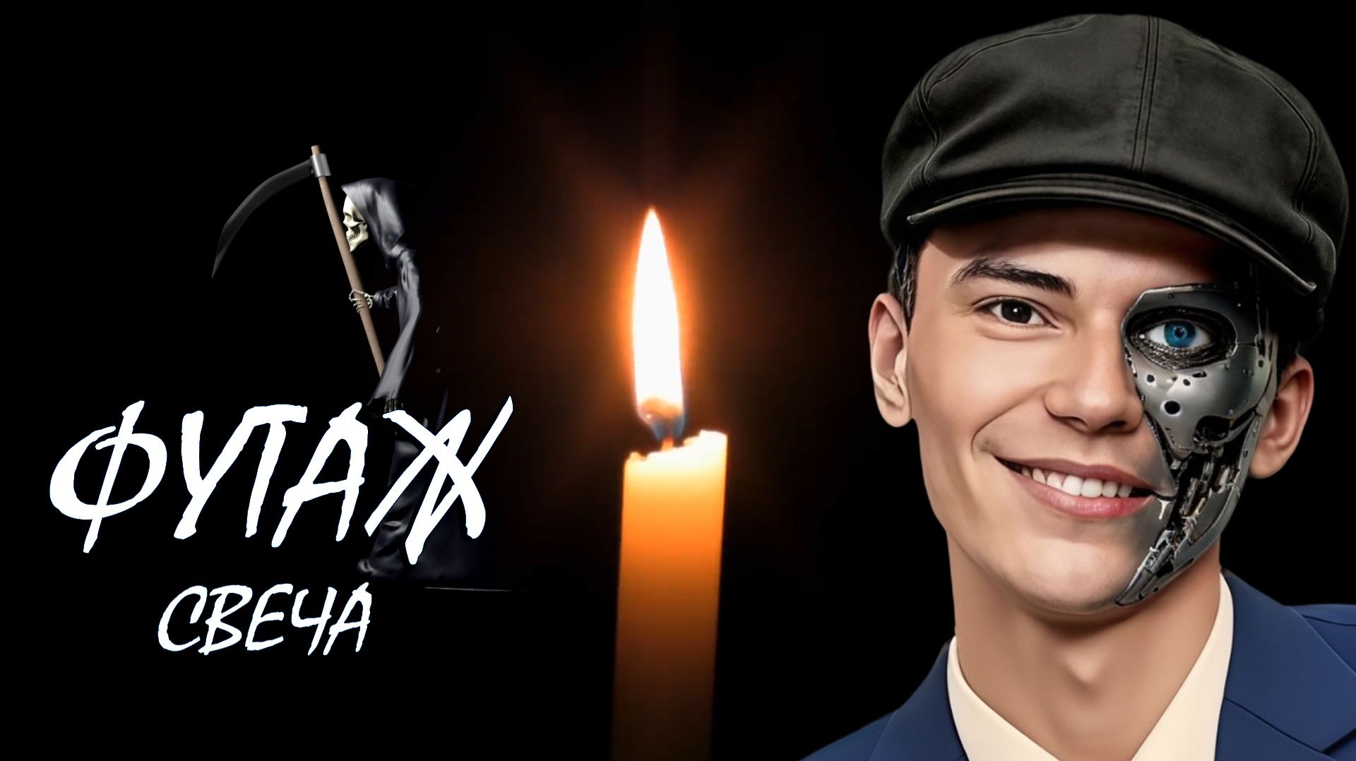 ФУТАЖ «СВЕЧА» ЧЕРНЫЙ ЭКРАН