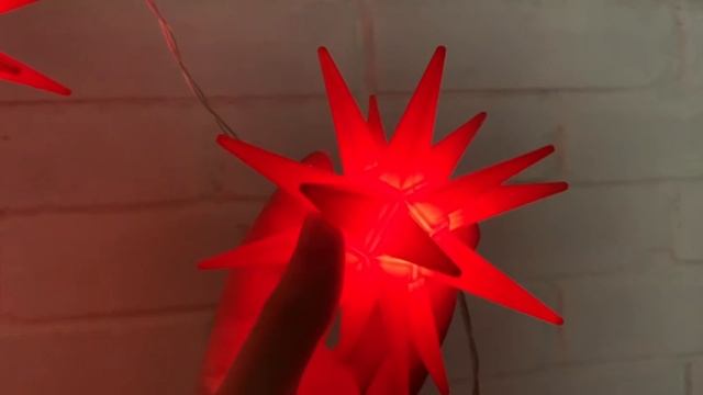 Светодиодная гирлянда 'ДЕТИ ГАЛАКТИКИ', красная, 8 тёплых белых LED-огней, 2.8 м, 490728