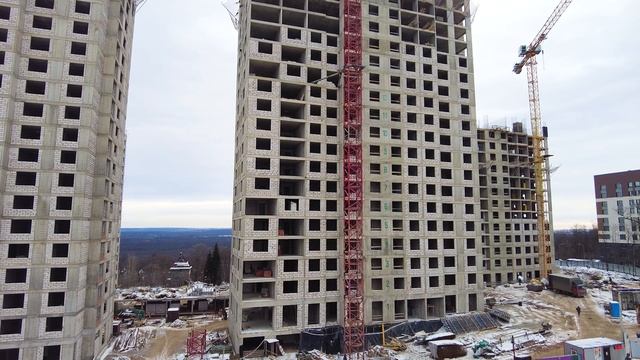 ЖК Лесная симфония — съёмка с воздуха декабрь 2025