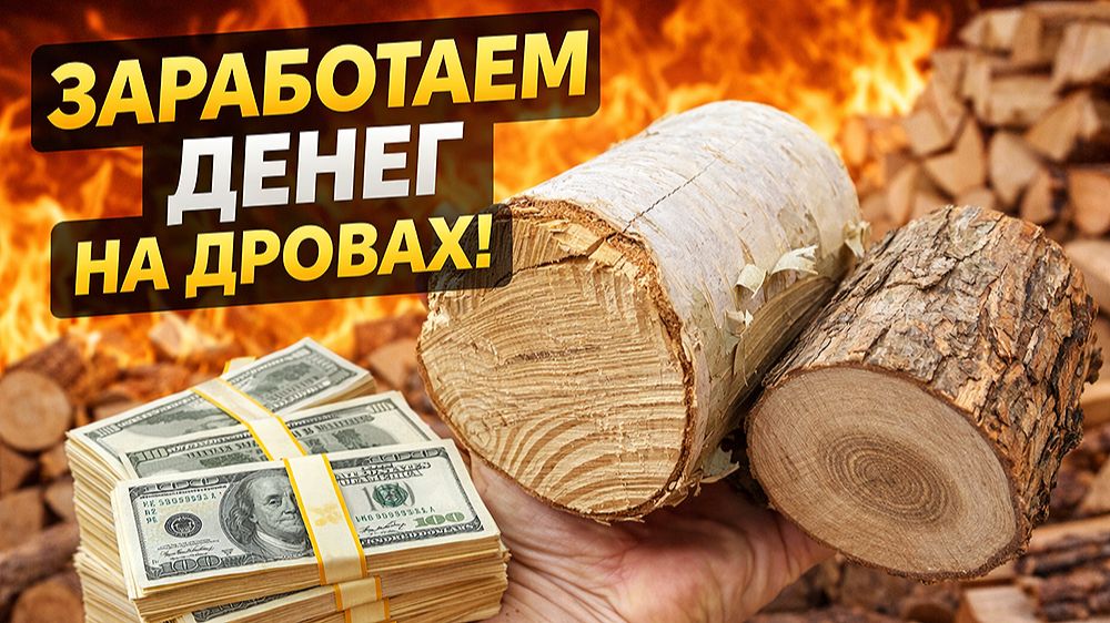 Деньги под ногами! Сделай и продай из дров!