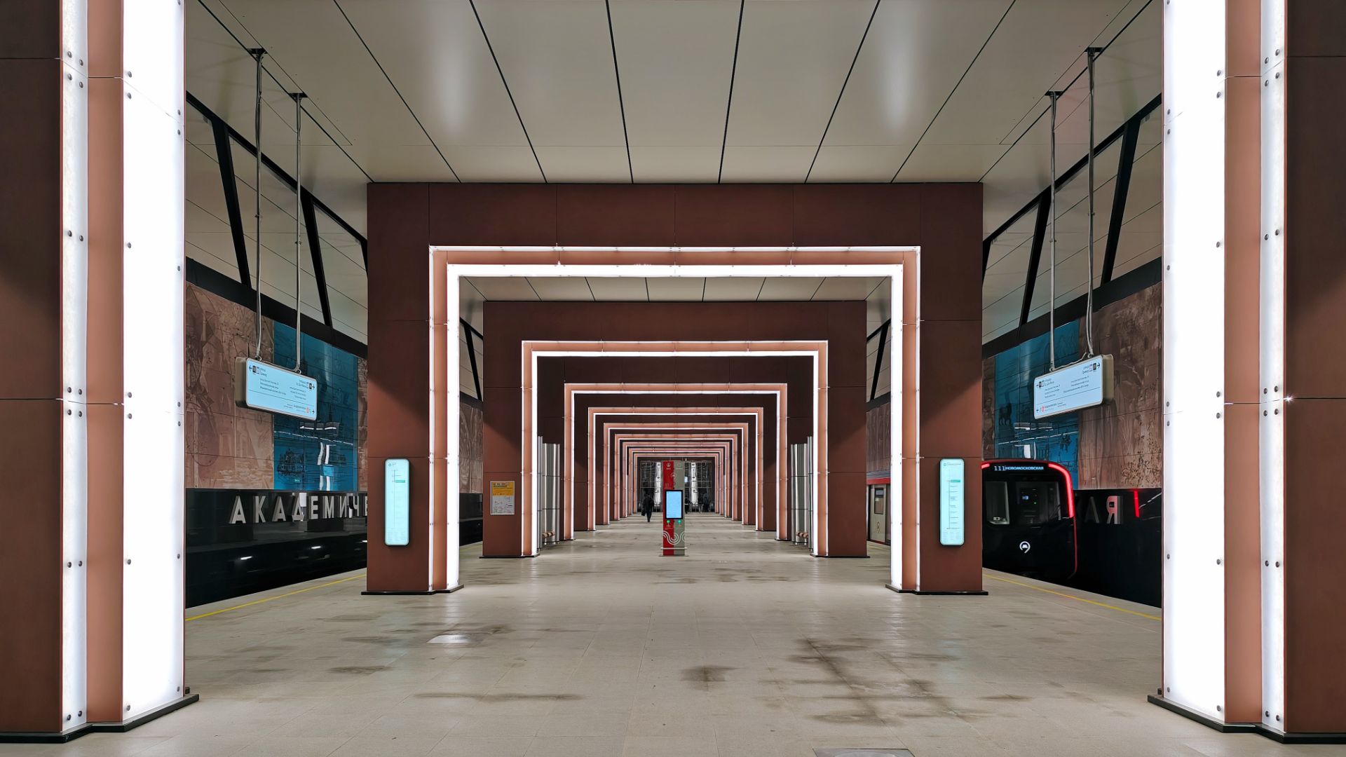 Предновогодняя поездка по Троицкой линии на составе "Москва 2024". Запись новых станций (26.12.2025)