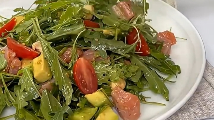 САЛАТ с рукколой как в ресторане...🥗🥑😋