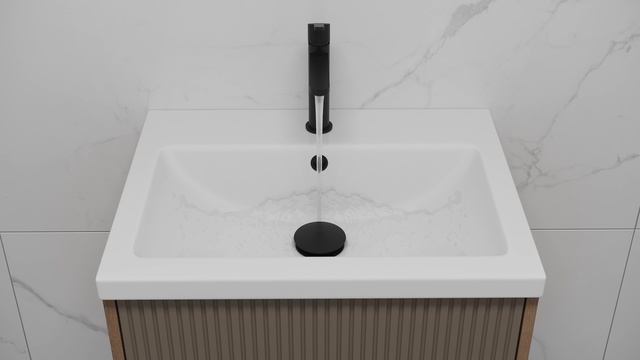 Смеситель для раковины OLIVA черный, Арт. 68960