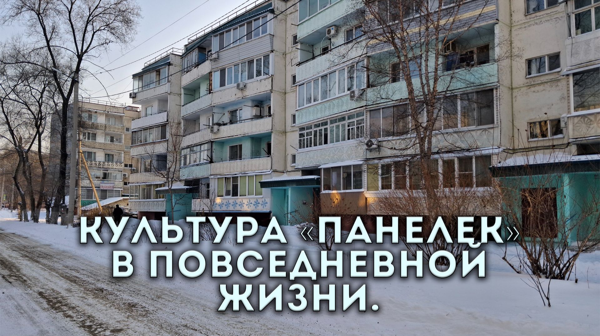Культура «панелек» в повседневной жизни.