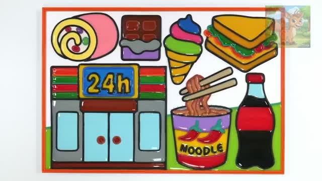 Рисующий и раскрашивающий желе. Мультики для детей