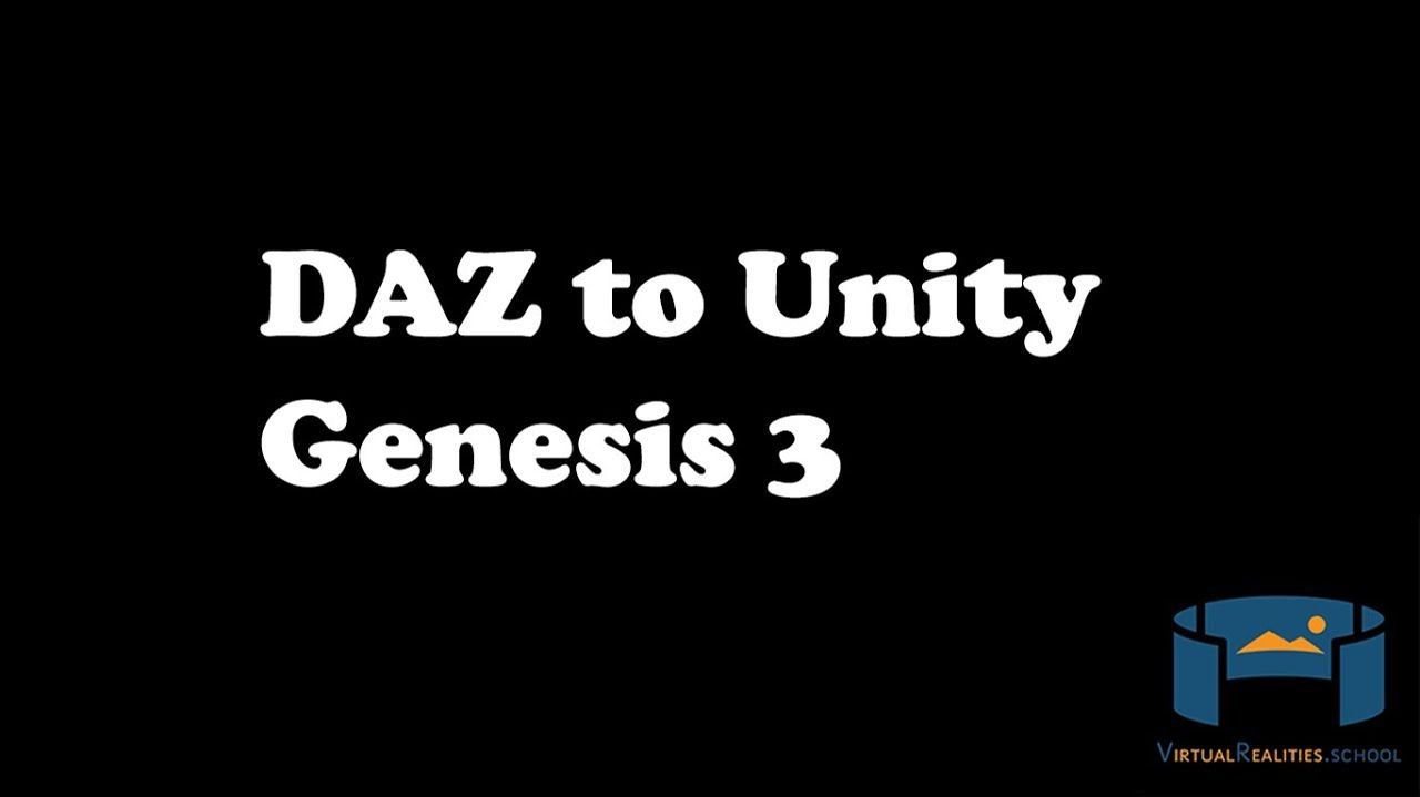 DAZ to Unity II - Genesis3