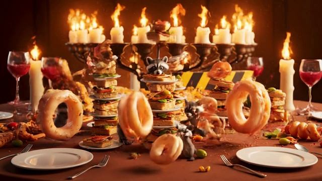 🌃 МУЛЬТ ЕНОТ В НОЧНОМ ГОРОДЕ: приключения под светом неона и луны! 🦝🌙