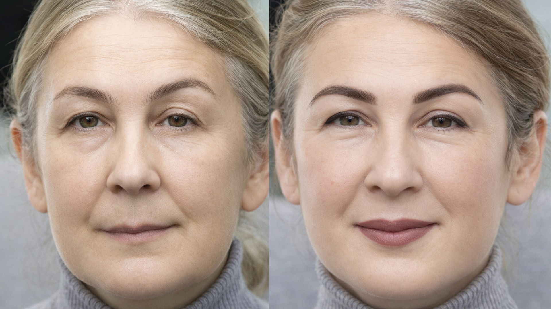 Возрастной. Перманентный макияж трёх зон одновременно. Омоложение🔥