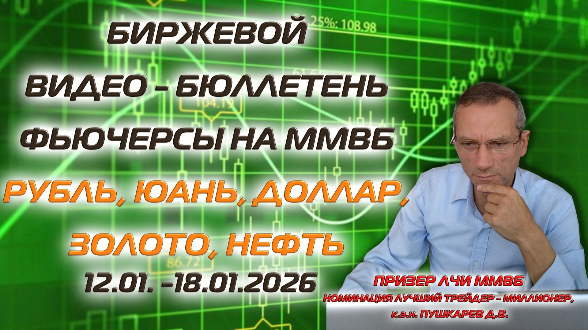 НЕФТЬ, РУБЛЬ, ЗОЛОТО, РТС НА ТОРГОВУЮ НЕДЕЛЮ С 12.01 ПО 18.01.26