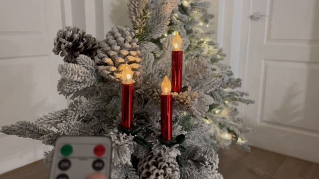 Набор свечей светодиодных на прищепке ПИККОЛА КАНДЕЛА, красный, 10 шт., XNA23036921