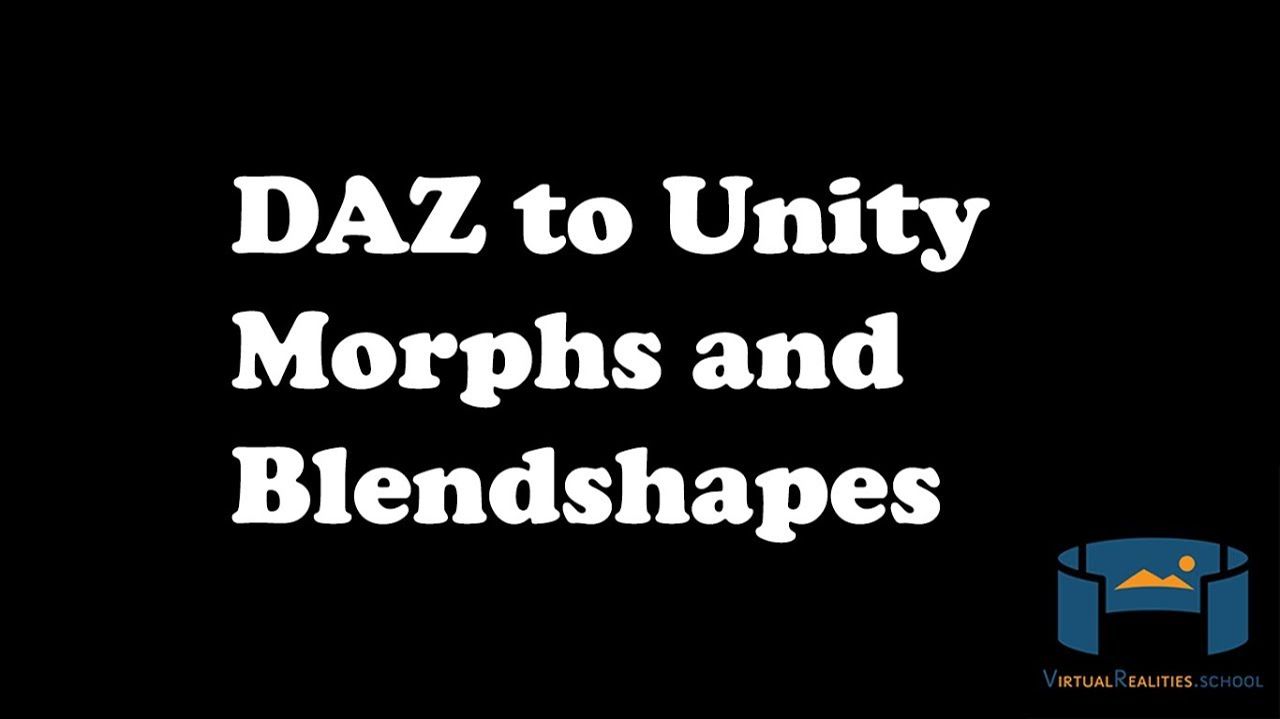 DAZ to Unity III - Morphs and Blendshapes