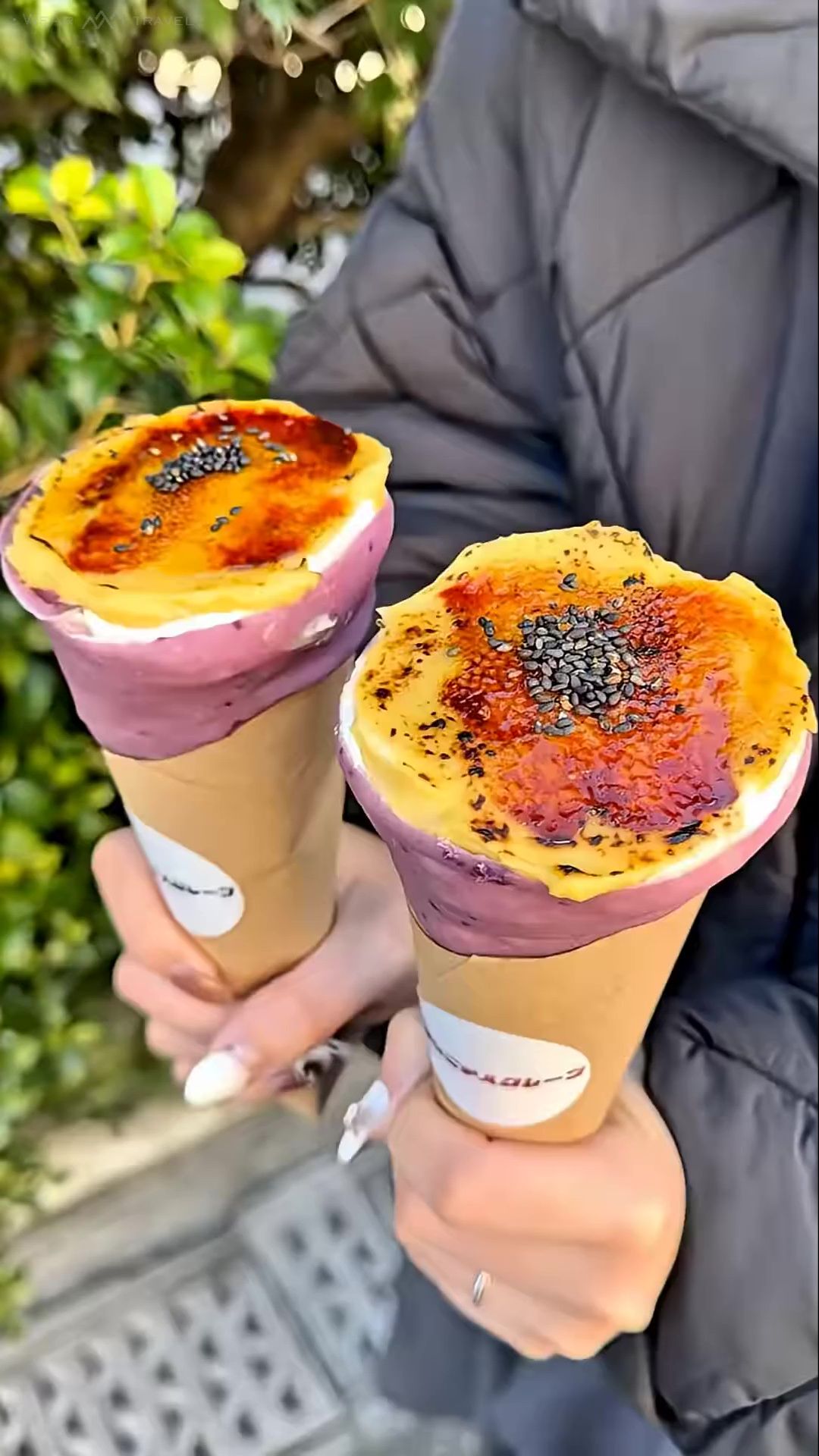 Блинчики, похожие на печеное яблоко с карамелью🍠🍠