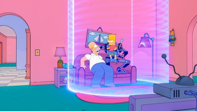 Заставка The Simpsons в коллаборации с Fortnite.