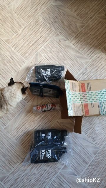 Бартику пришла посылка велоништяков