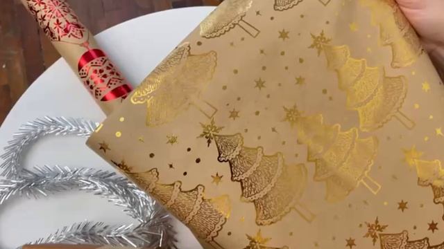 Упаковочная бумага для подарков ВРЕМЯ ПРАЗДНИКОВ, 200х70 см, PPN101650-4, PPN101650-1