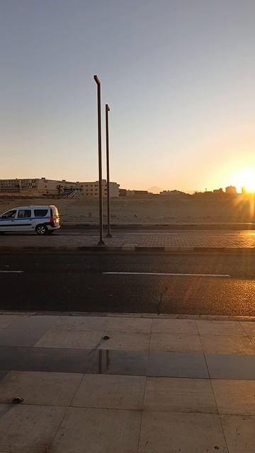 Потрясающий закат в пустыне Хургада