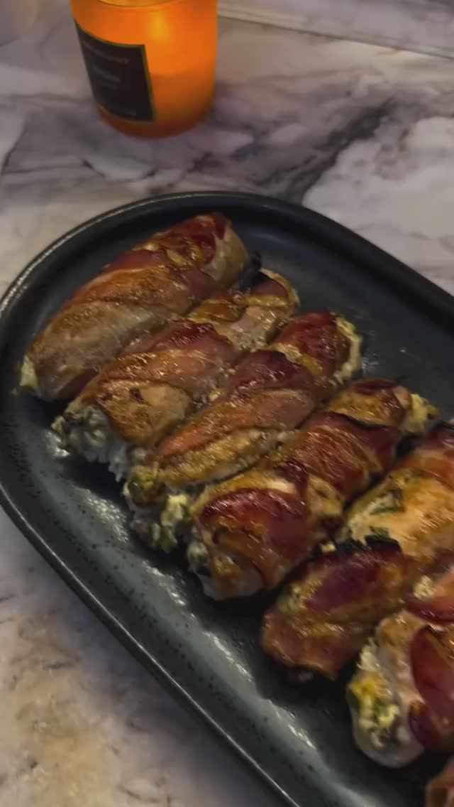 Рулеты из свиной корейки в беконе 🥩