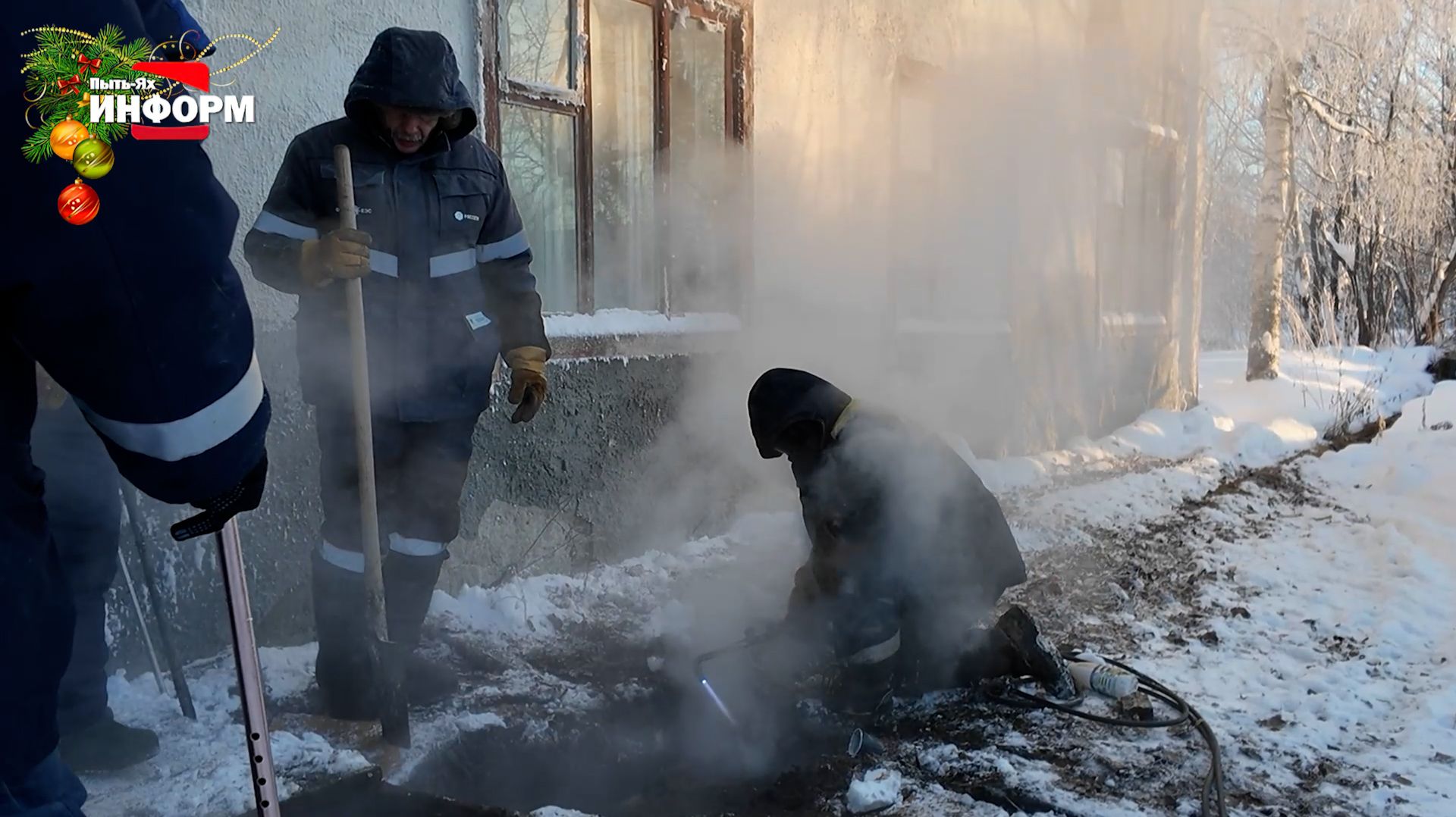 Устранили порыв у жилого дома в мкр.Мамонтово