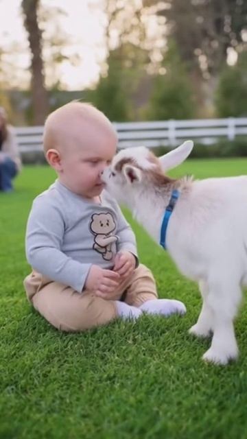 Малыш и козлик