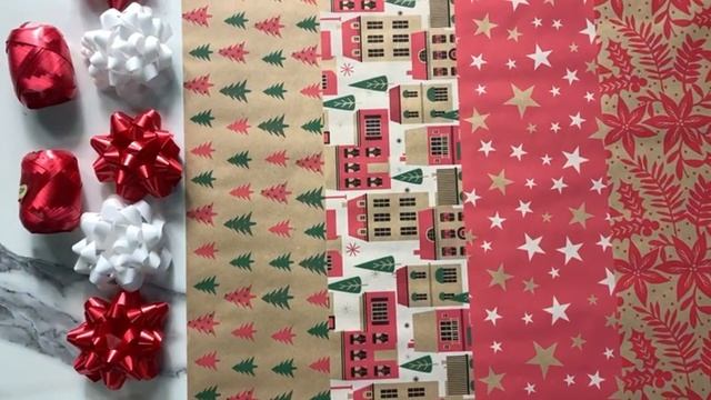 Набор для упаковки новогодних подарков ВРЕМЯ РАДОСТИ, 13 предметов, PPN102100-2