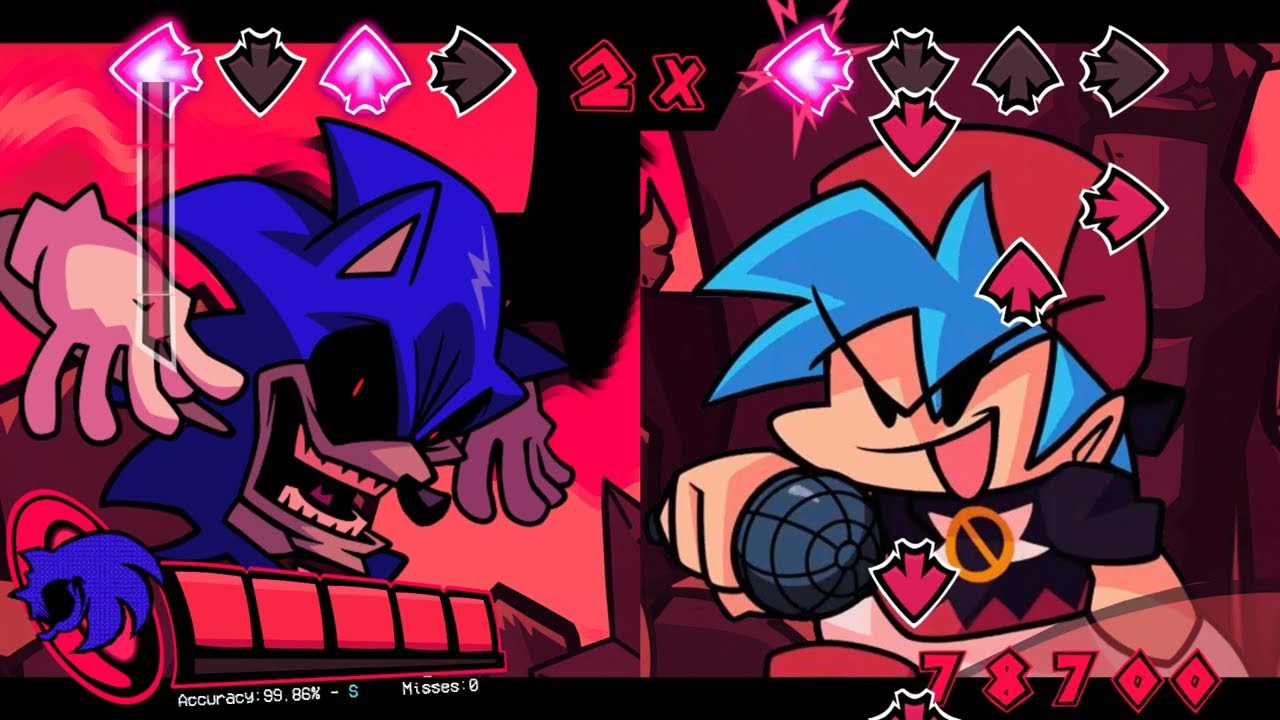 ФНФ: Против. Соник.EXE: ПОВТОРИТЬ (СОЗДАНО ФАНАТАМИ) - Скрывать и Искать [ФК]