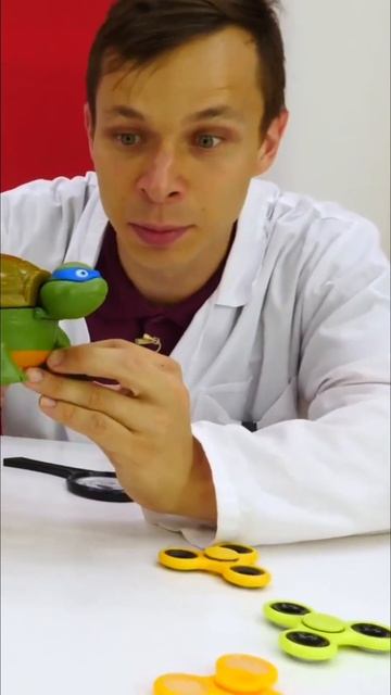 ОЙ-ОЙ! Леонардо стал просто ЧЕРЕПАШКОЙ!  😮🐢 #черепашкининдзя #шортс #длядетей