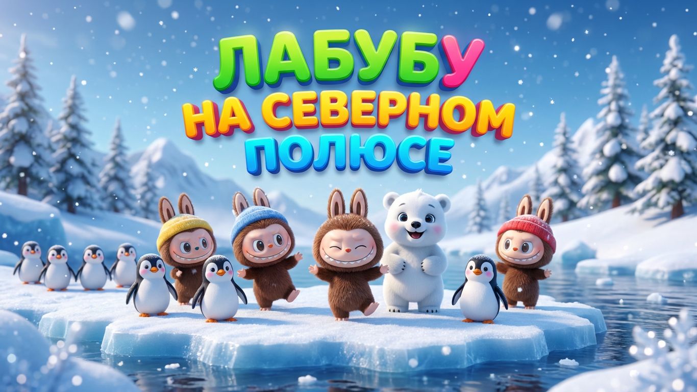 ЛАБУБУ И ЕГО СЕВЕРНЫЕ ДРУЗЬЯ + Изучаем животных Северного Полюса +  Песенки и Мультики