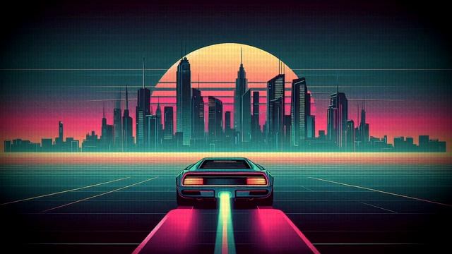 Outrun 1995 Synthwave Retrowave Driving synthwave mix t