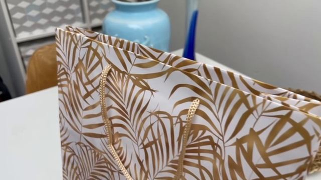 Подарочный пакет ЗОЛОТО ВЕТВЕЙ - ПАПОРОТНИК, 34х25 см, APF478230-1