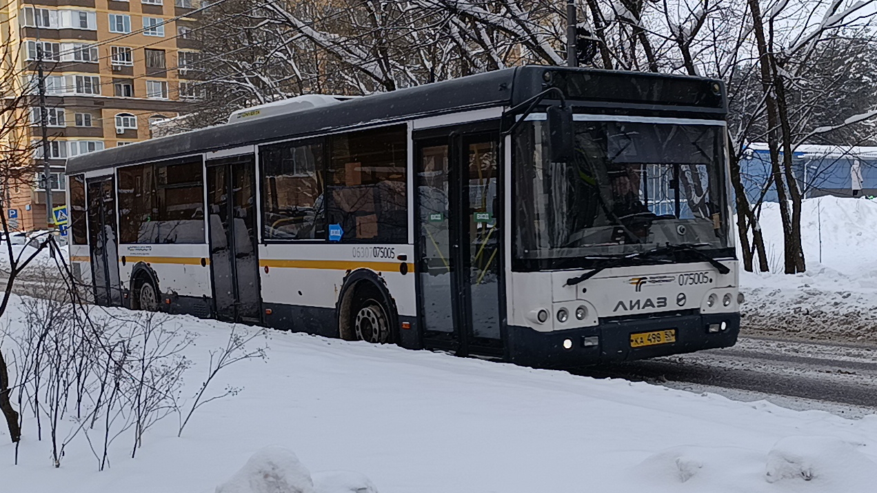 ЛиАЗ 5292 без маршрута в г.Звенигород