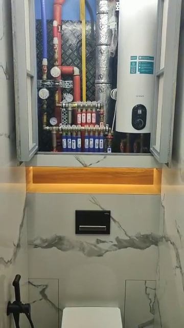 Двухстворчатый люк Шагма с нишей внизу реализация