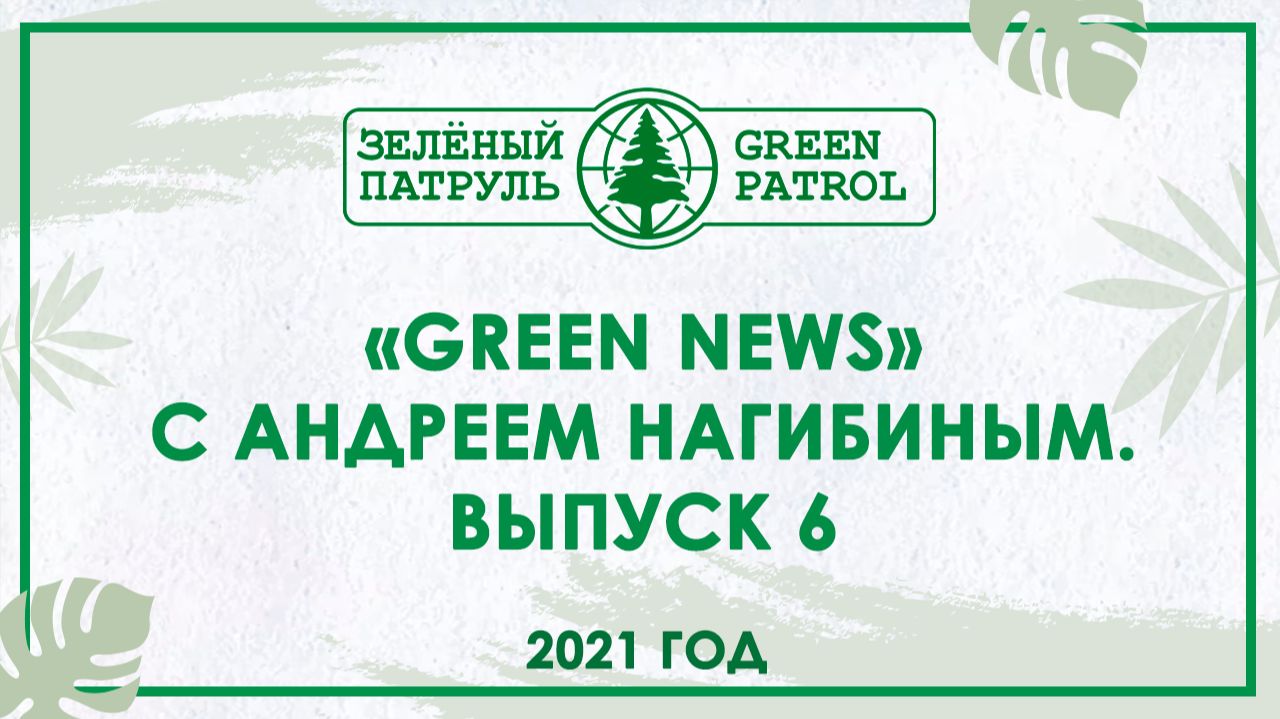 «Green News» с Андреем Нагибиным. Выпуск 6.