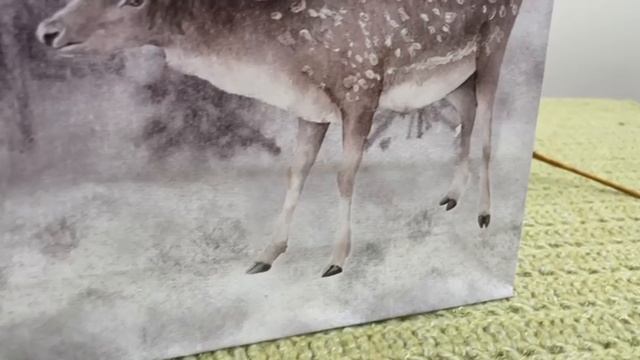 Подарочный пакет ЗИМНЯЯ СКАЗКА: ПЯТНИСТЫЙ ОЛЕНЬ, 34х25 см, APF478200-4