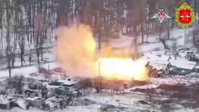 Боевая работа САУ «Пион» группировки войск «Запад»