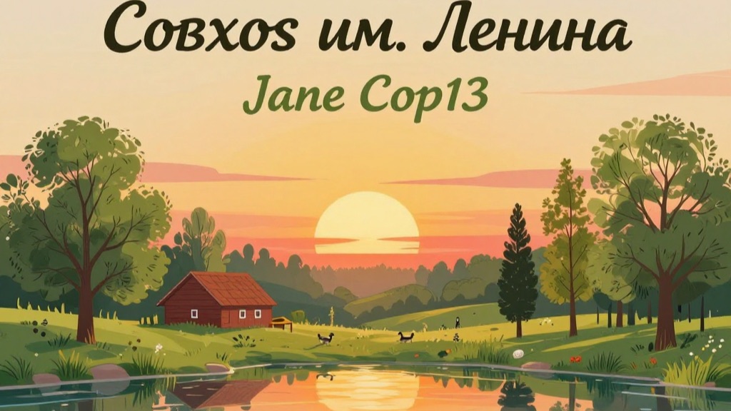 Рассвет в Совхозе им. Ленина