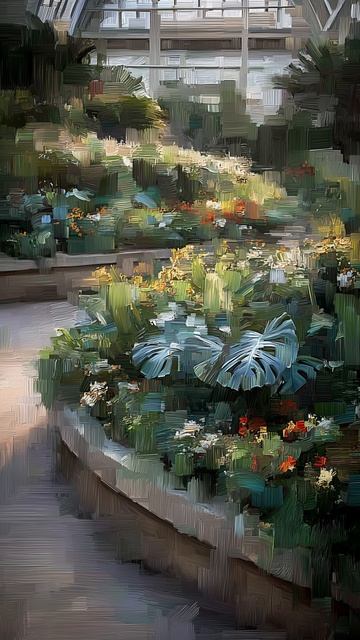 Оранжерея (картина #1038) / Арт-студия Нормова