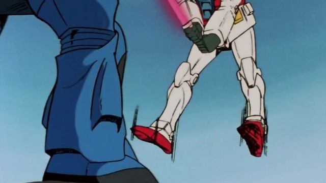 Отрывок Amuro vs. Ramba Ral из мультсериала «Мобильный воин Гандам — Mobile Suit Gundam».(1979-1980)