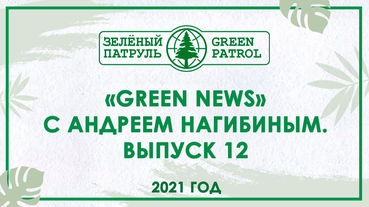 «Green News» с Андреем Нагибиным. Выпуск 12.