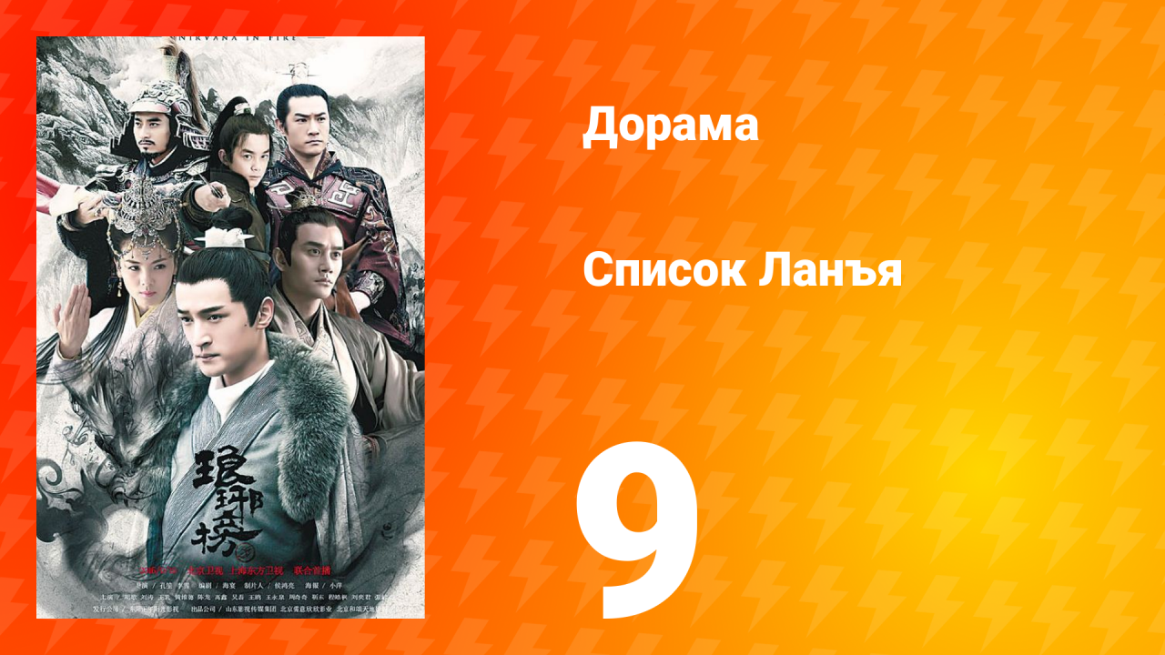 Список Ланъя 1 сезон 9 серия