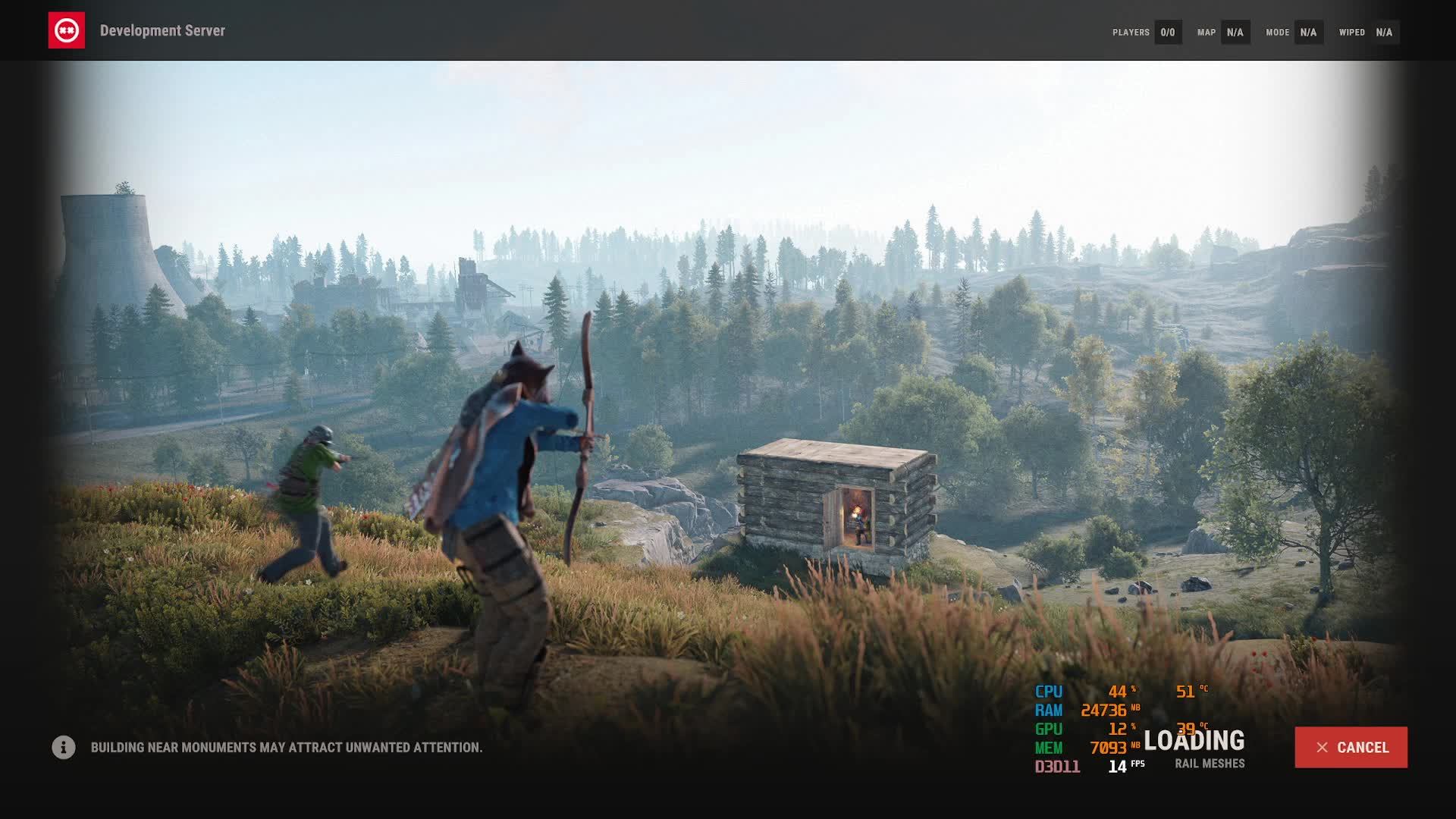 Моя одиночная игра в Rust, оффлайн сервер. Эпизод 0